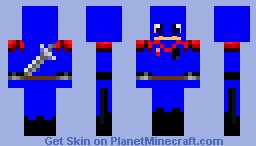 blue knight Minecraft Skin