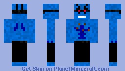 Blue buff man Minecraft Skin