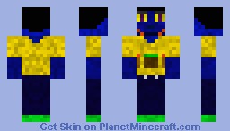 blue monster with cloths Minecraft Skin