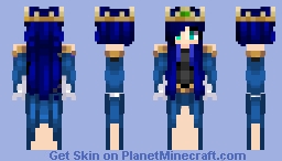 Request from WackyGR Blue version of queen of heart. Minecraft Skin