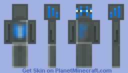 Blue robot Minecraft Skin