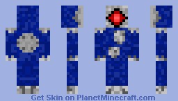 Blue Robot Minecraft Skin