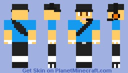 Blue TF2 Scout Minecraft Skin