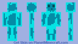 blue slime Minecraft Skin
