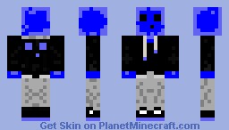 blue slime guy Minecraft Skin