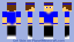 Blue Team Dodge Ball Minecraft Skin