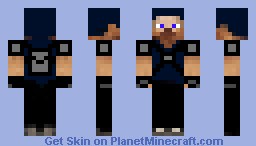 blue team steve Minecraft Skin