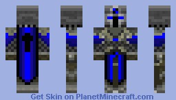 Blue warrior Minecraft Skin