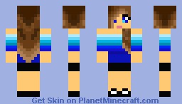 ocean blue girl Minecraft Skin