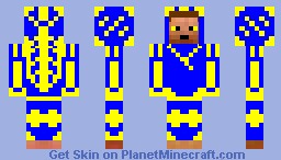 fasuum the blue wizard of lightning Minecraft Skin