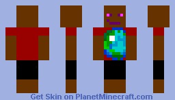 "planet minecraft" logo guy Minecraft Skin