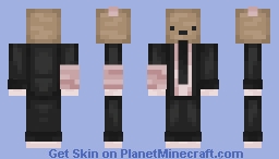 CardBoard Box Man Minecraft Skin