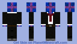 box man in a suit Minecraft Skin