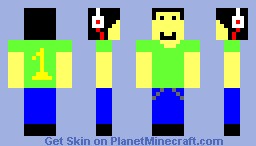 boy with white monster beat headphone Minecraft Skin