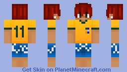 Brazil Jersey | Redhead Minecraft Skin