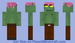 Zombie (visible Brain) Minecraft Skin