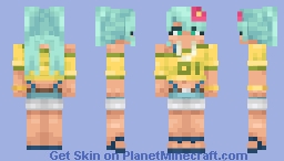 Brazil Miku Minecraft Skin