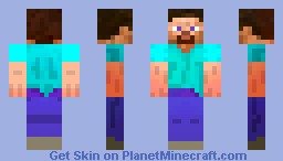 glowing steve Minecraft Skin