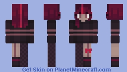 Bright Maroon Minecraft Skin