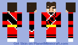 Brody (AKA Red Power Ranger) Minecraft Skin