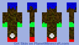 brush man Minecraft Skin