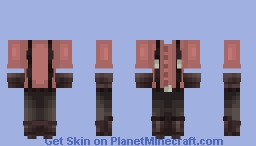 [ BRYCEWOOD ] - Male NPC Outfit (Salmon) Minecraft Skin