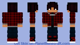 Checker red Minecraft Skin