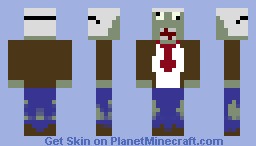 bucket head zombie (plants vs zombies) Minecraft Skin