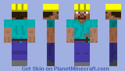 Builder Steve Minecraft Skin