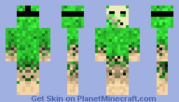 burnt creeper Minecraft Skin
