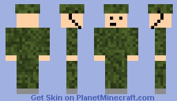 ARMY MAN Minecraft Skin