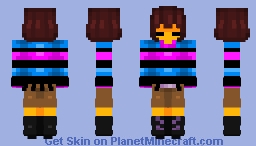 Frisk Underfell Minecraft Skin