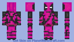 Deadpool Pink Minecraft Skin
