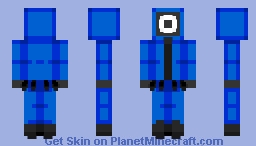 Squid Game Guard (Blue Version) Minecraft Skin