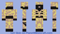 Camo Soldier (desert) Minecraft Skin