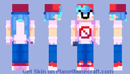 FNF Encore Bf Minecraft Skin