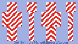 Candy cane man Minecraft Skin