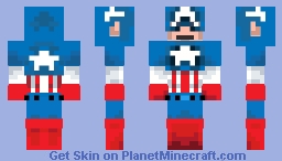 Captain America Minecraft Skin