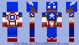 Captain America Minecraft Skin