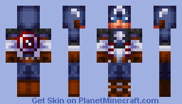 Captain America Minecraft Skin
