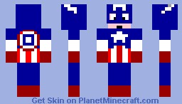 Captain America Minecraft Skin