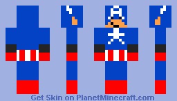 Captain America Minecraft Skin