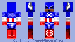 captin america Minecraft Skin