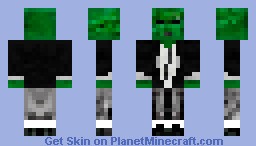 Suit Zombie Minecraft Skin