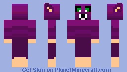 Purple Cat Minecraft Skin
