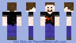 Zeqa steve black 1.20 Minecraft Skin
