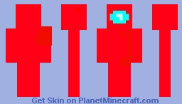 Red imposter In minecraft Minecraft Skin