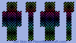 Rainbow skin Minecraft Skin