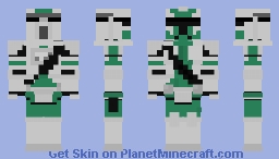CLONE COMMANDER GREE PHASE 1 (STAR WARS) Minecraft Skin