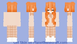 Orange Girl Minecraft Skin